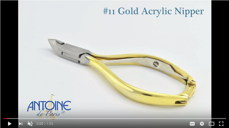 #11 Gold Acrylic Nipper 1/4 Jaw – Antoine de Paris